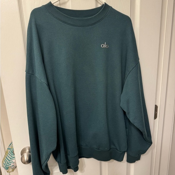 ALO Yoga | Tops | Lg Dark Green Alo Crewneck | Poshmark